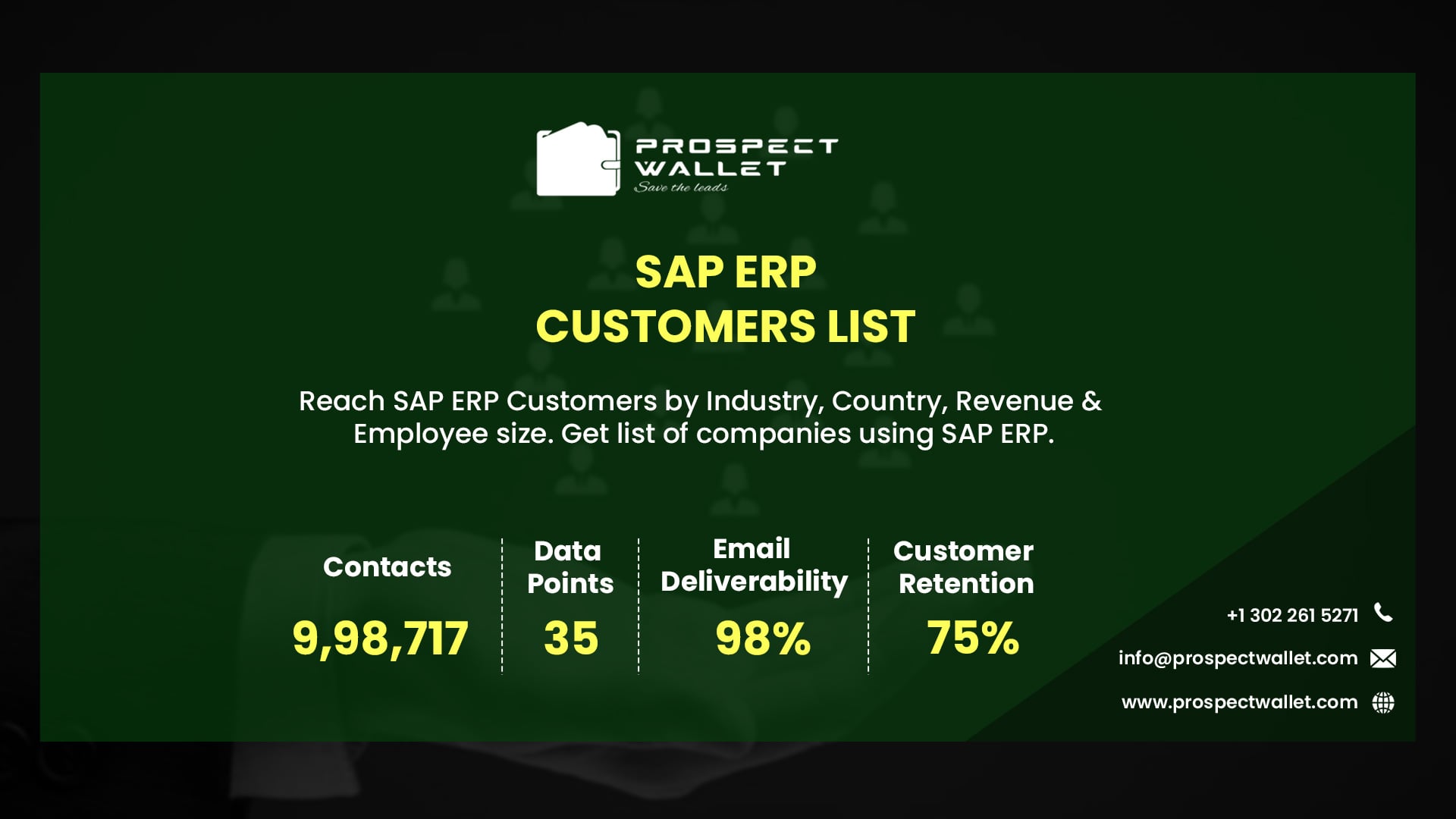 SAP ERP Users Email List - SAP ERP Customer List - SAP ERP Users List